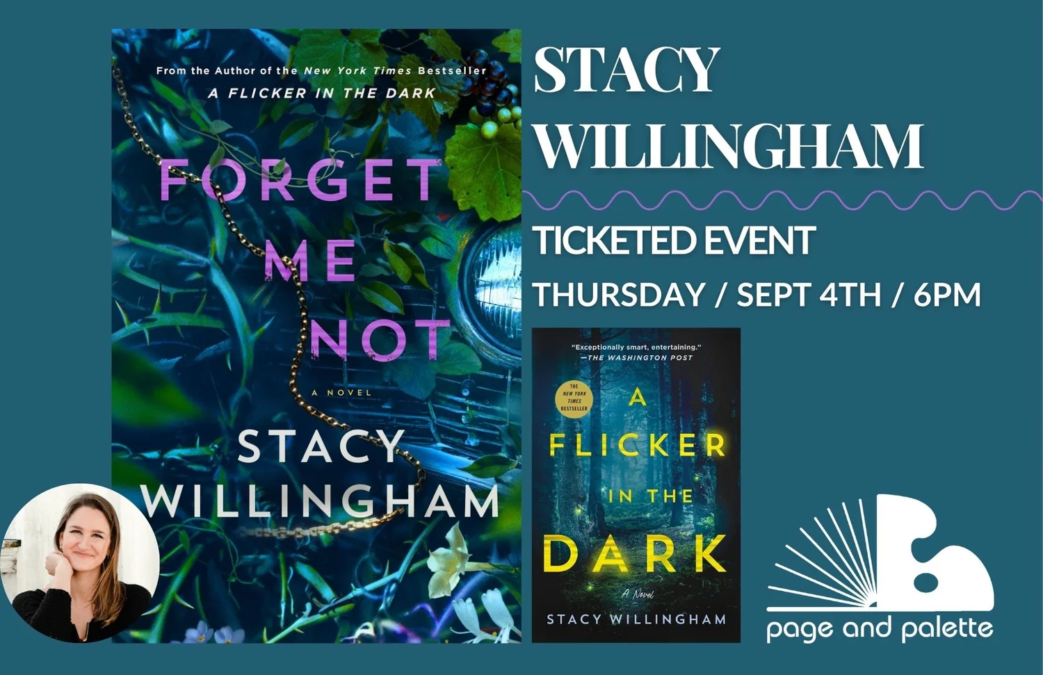 Stacy Willingham -- Ticketed Event — Page & Palette