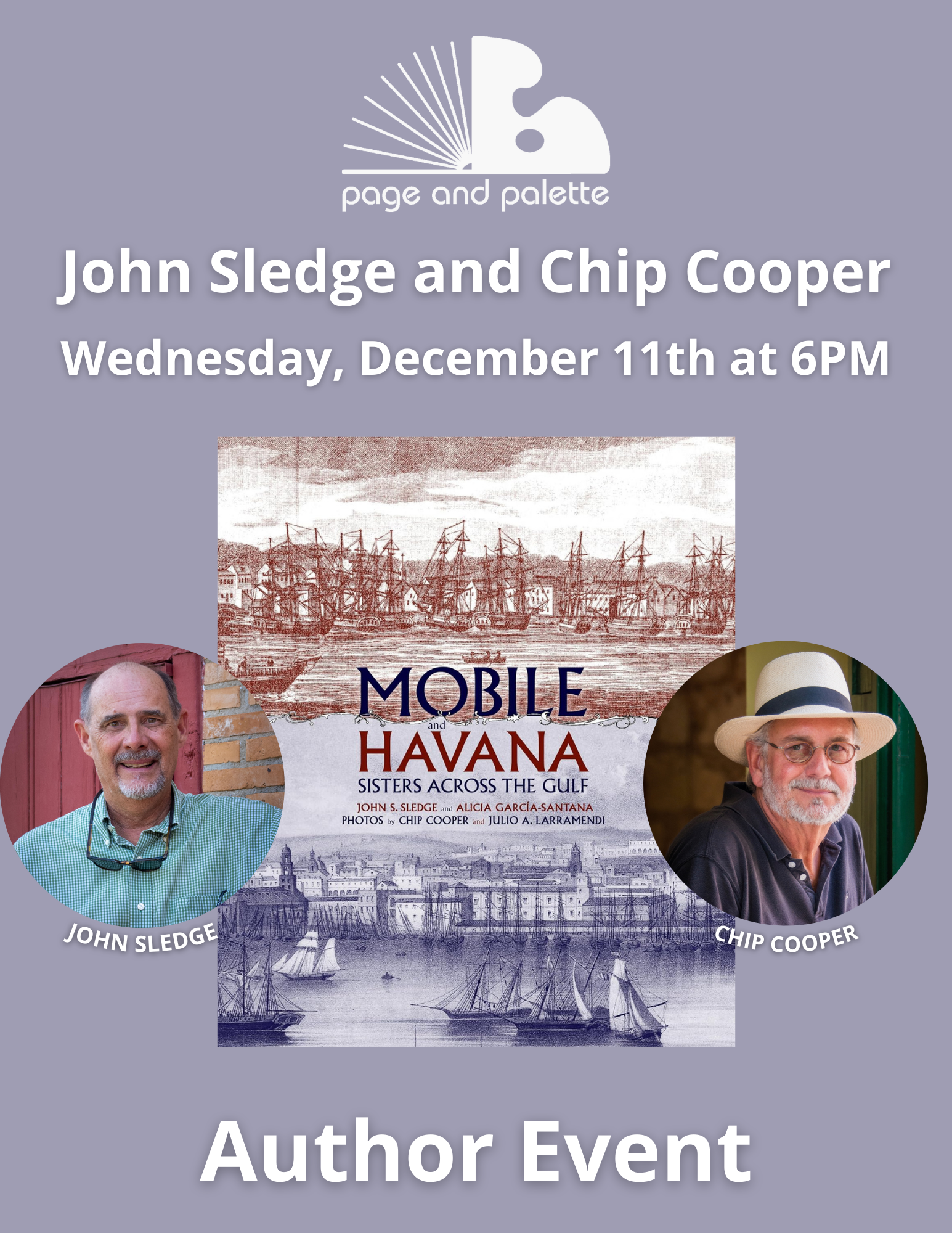 Author Event with John Sledge & Chip Cooper — Page & Palette