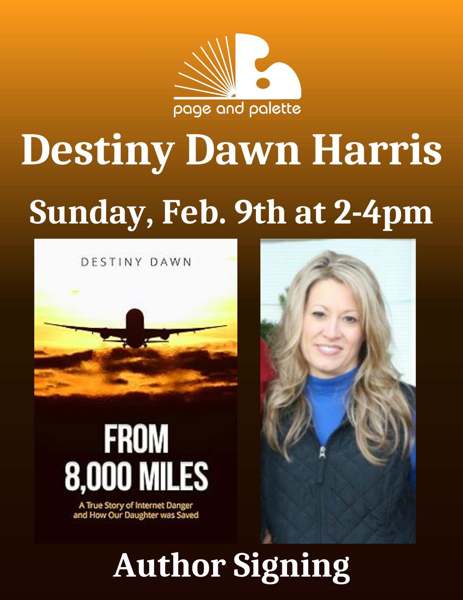 Destiny Dawn Harris -- Author Signing — Page & Palette