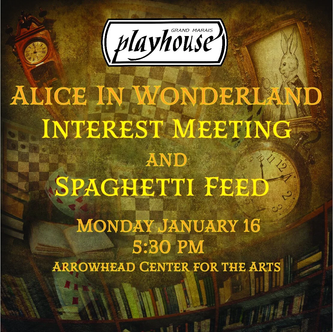 Alice In Wonderland Interest meeting and Spaghetti Feed — The Grand ...