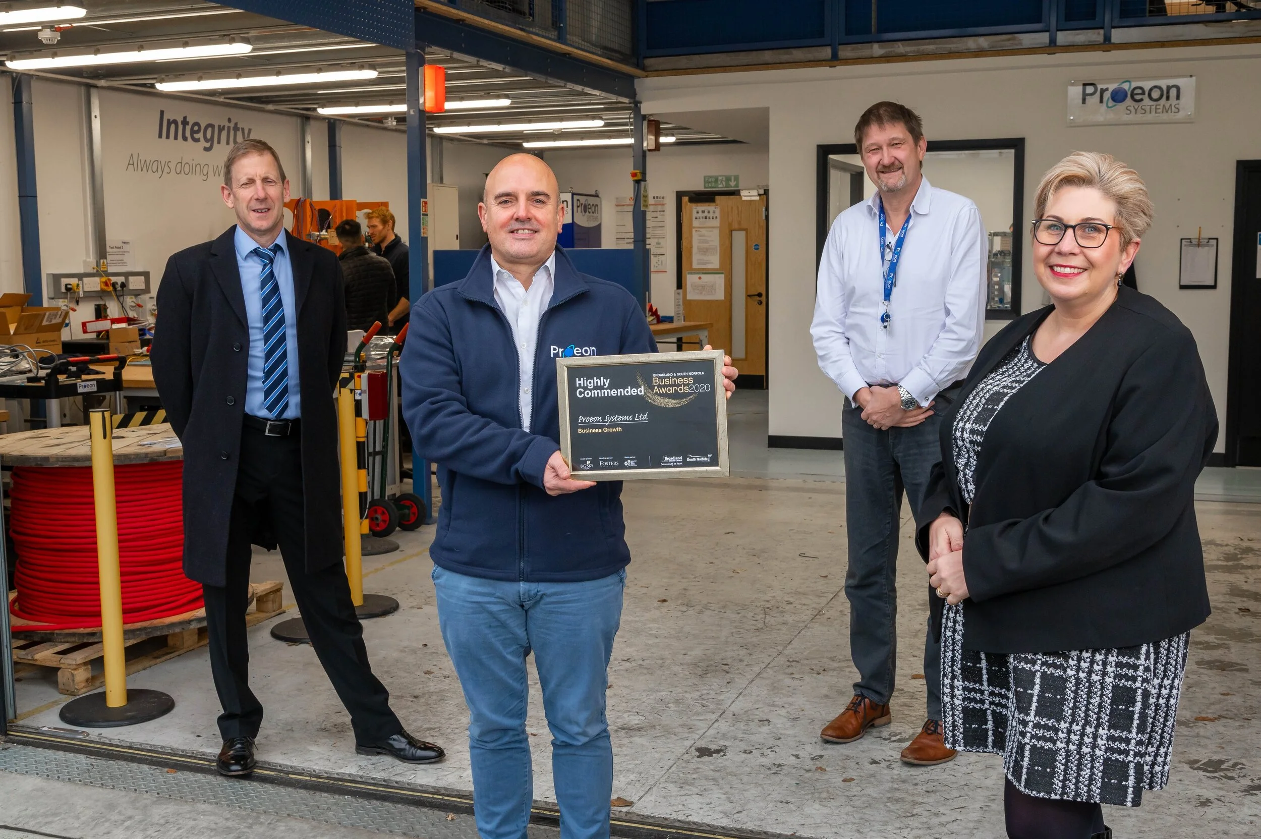 Proeon Receive South Norfolk Business Award — Proeon Systems