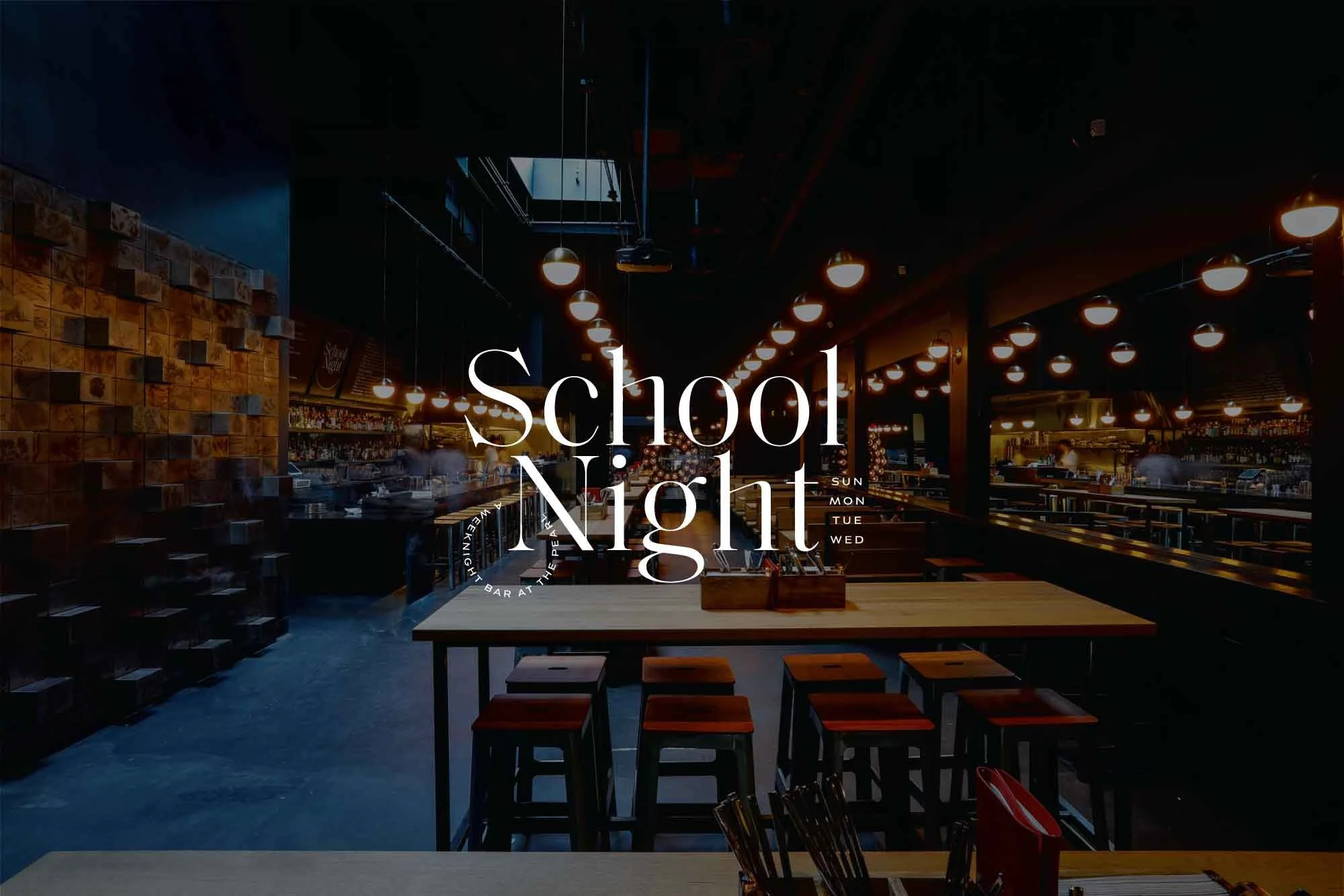 School Night | Brand & Website Design — The Beauty Shop – Brand Design ...