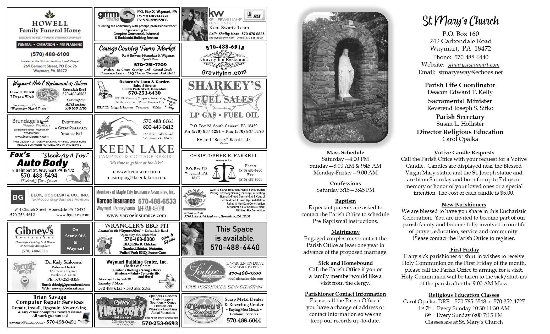 Bulletins — St. Mary's Church Waymart