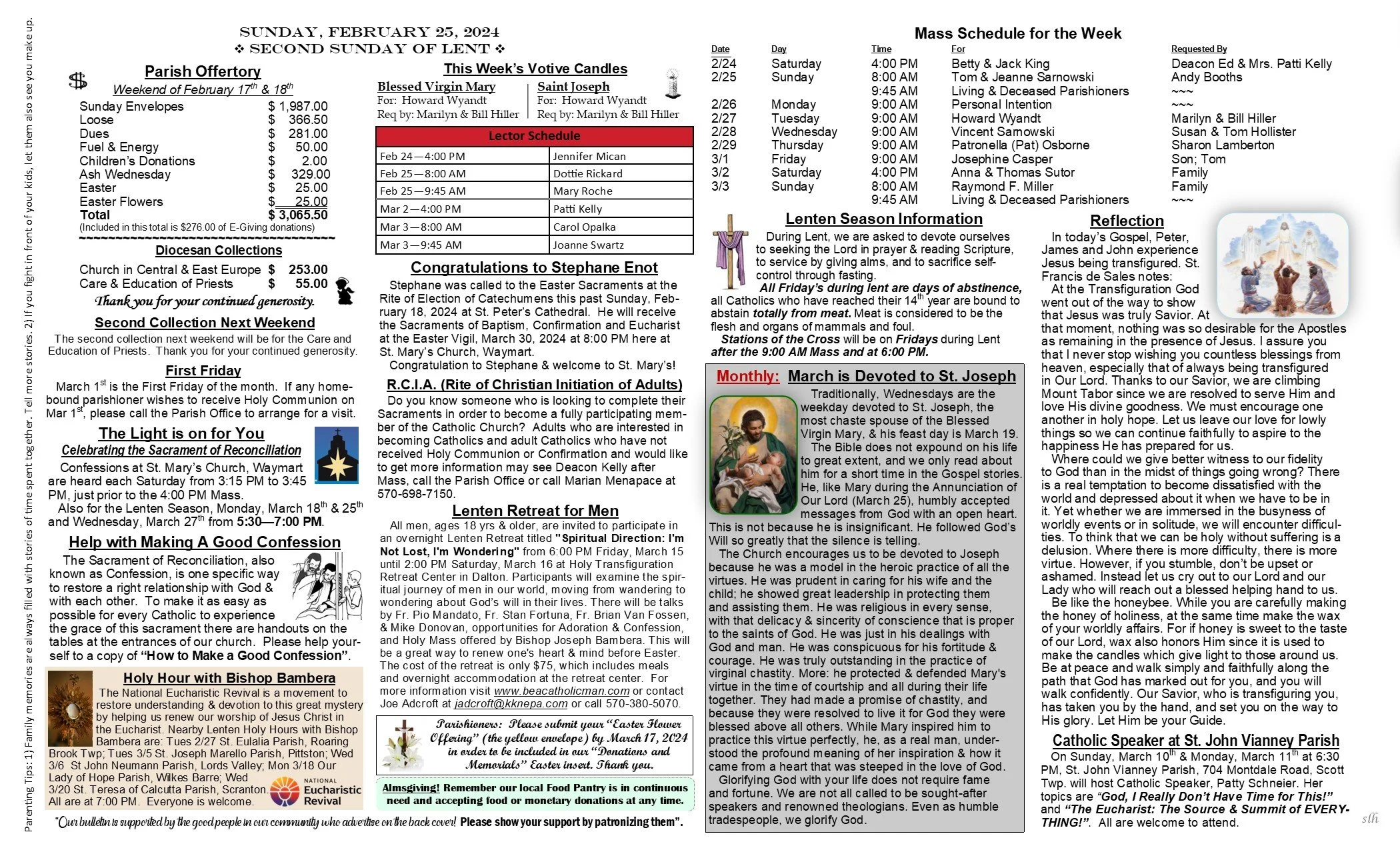 Bulletins — St. Mary's Church Waymart