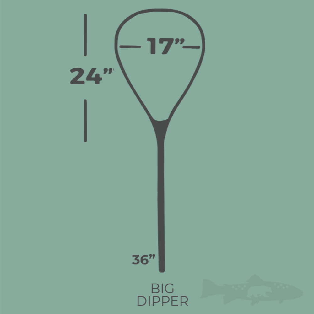 Medium Landing net replacement bags - Black Rubber Netting Wood Fly ...