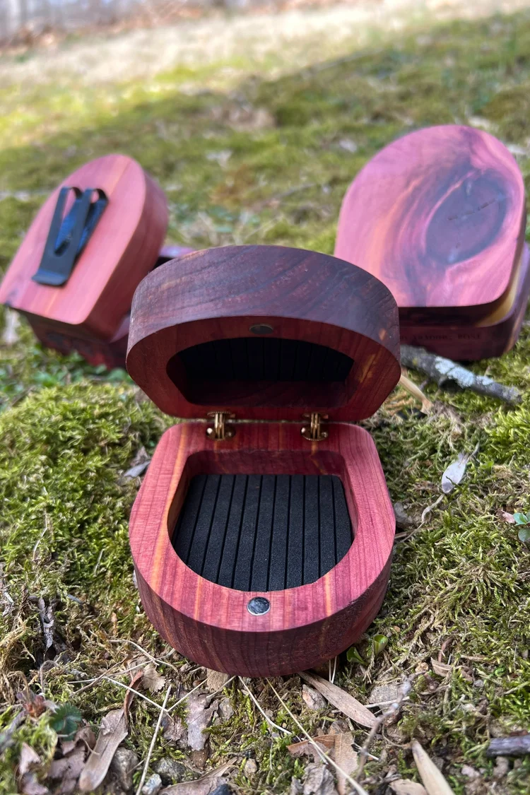 Custom Image Personalization - Clamshell Wooden Fly Box for Flyfishing ...