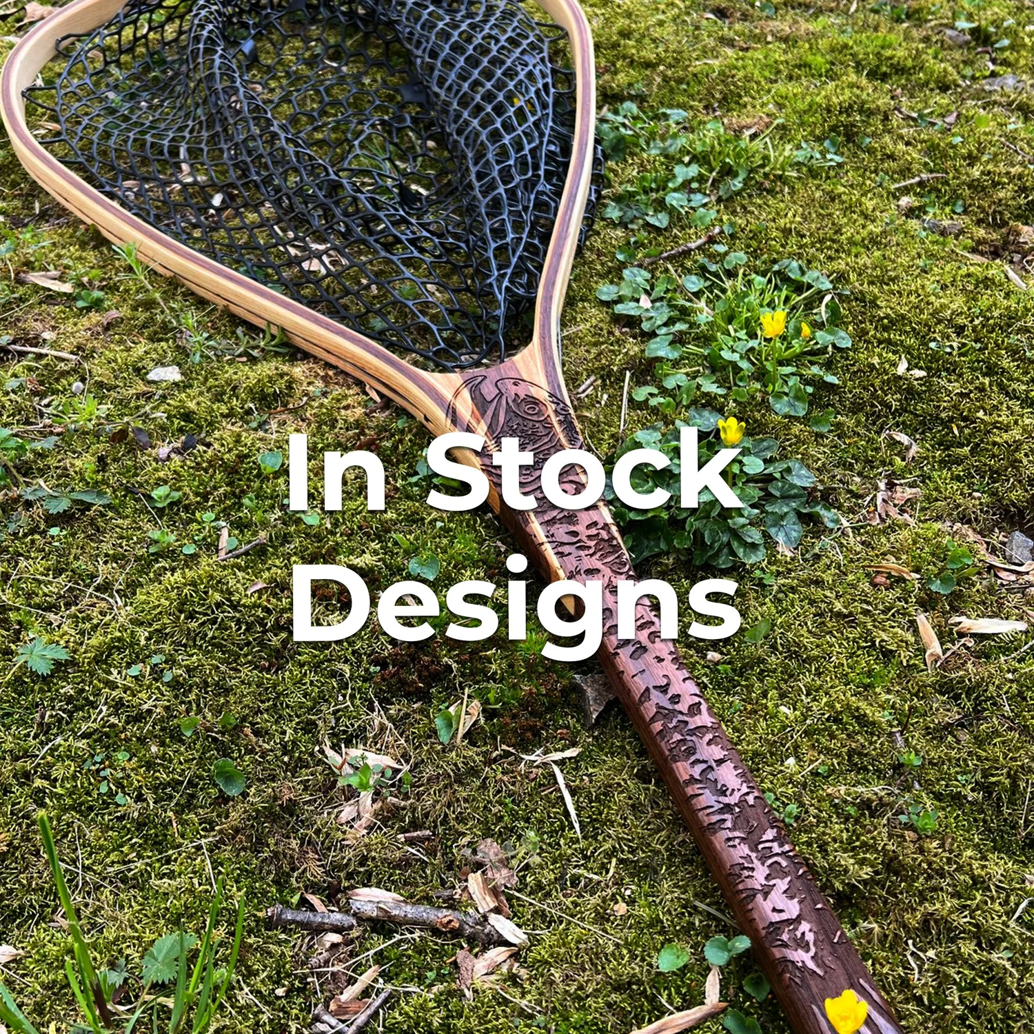 Wood Fly Fishing net - Handcrafted Custom Fly Fishing net made in the USA