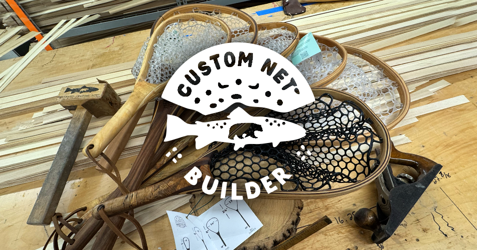 Wood Fly Fishing net - Handcrafted Custom Fly Fishing net made in the USA