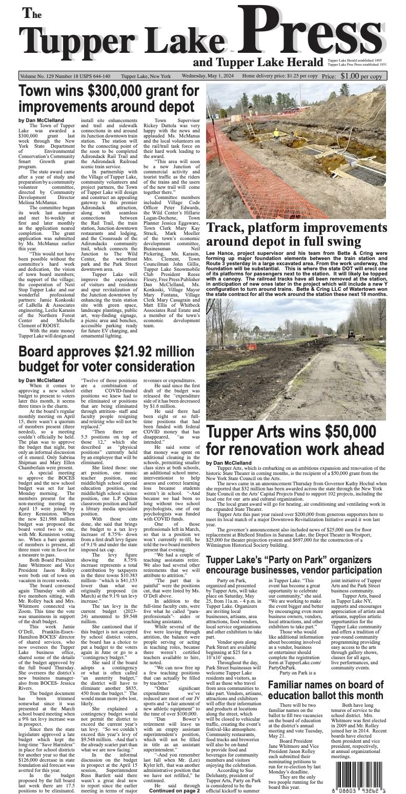 Tupper Lake Free Press
