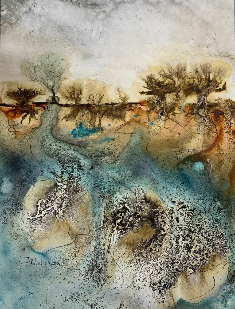 Abstract Watercolor Art