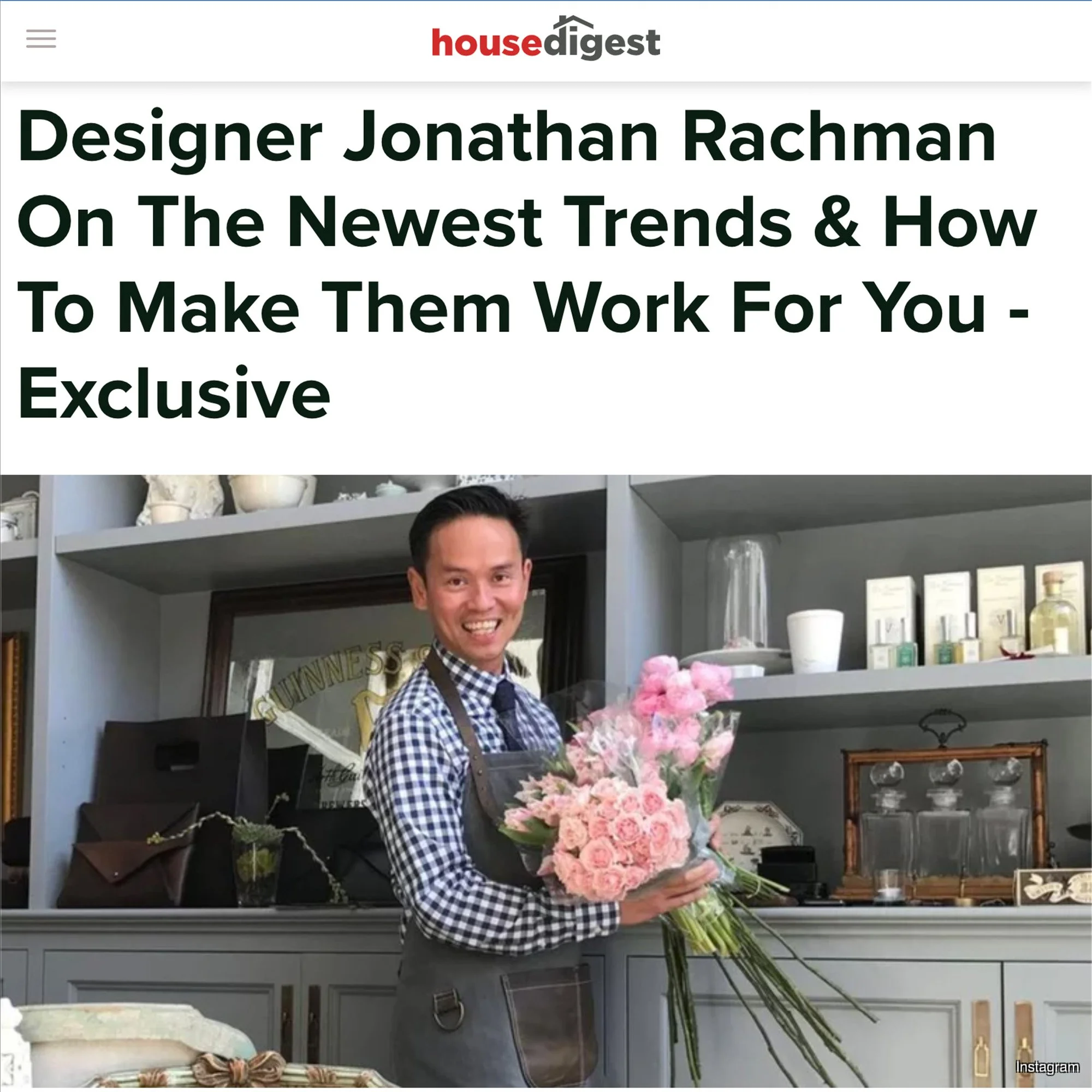 House Digest — Jonathan Rachman Design