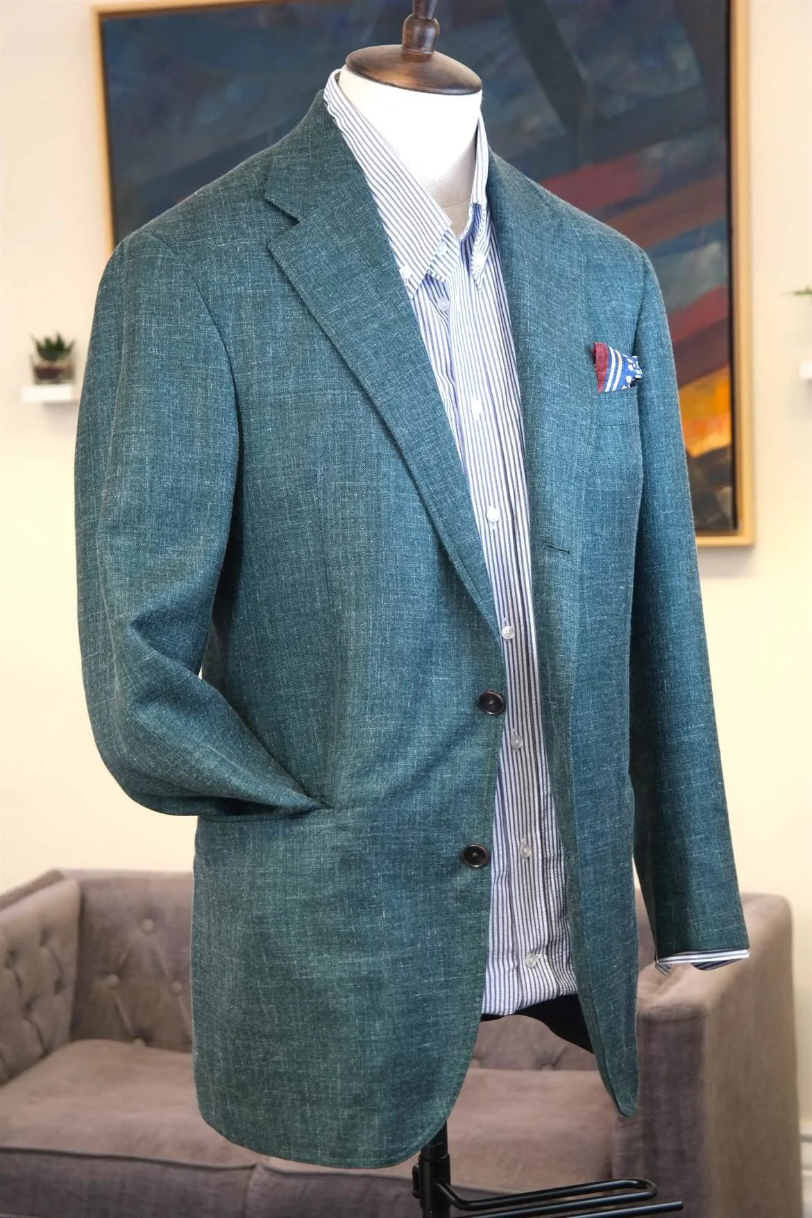 Summer Tailoring Inspiration - Green Di Pray Bespoke Jacket | Colmore ...