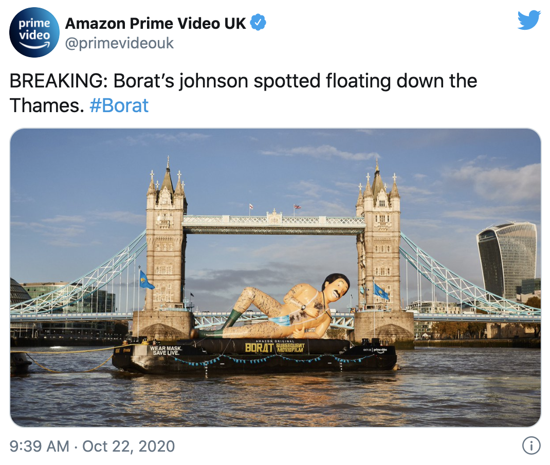 'Borat' Sequel Coming To Amazon Prime Before The US, 53% OFF