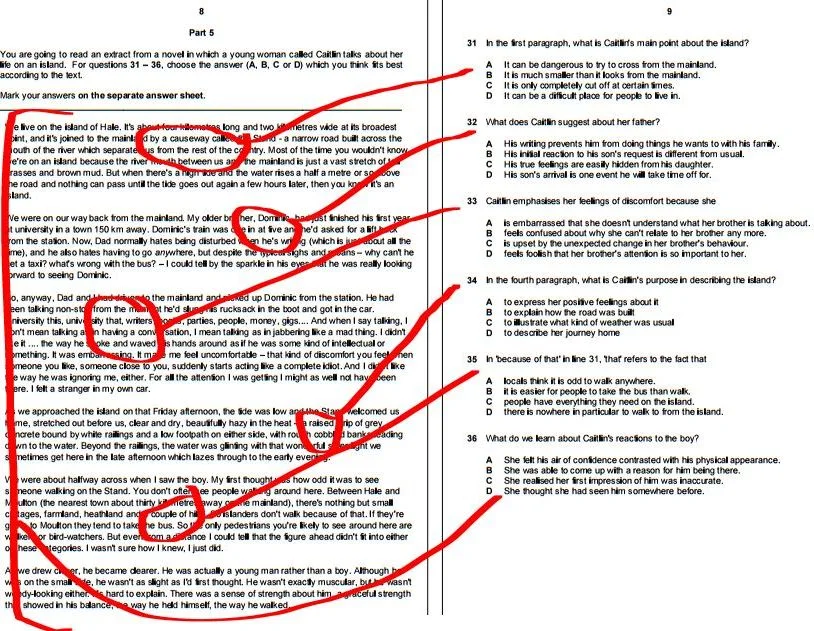 Reading 4+5 — FCE Exam Tips