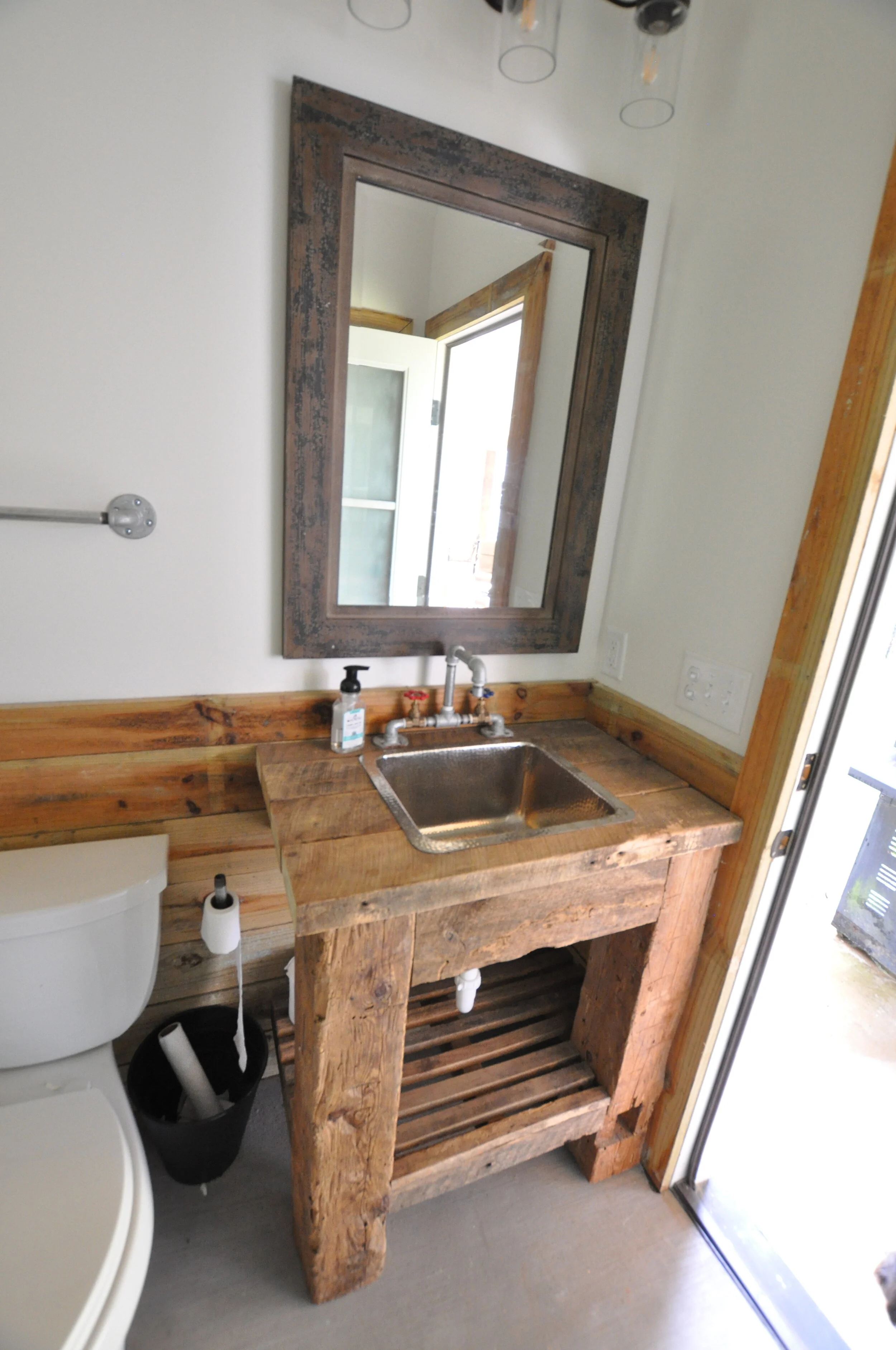 Rustic Outdoor Bathroom