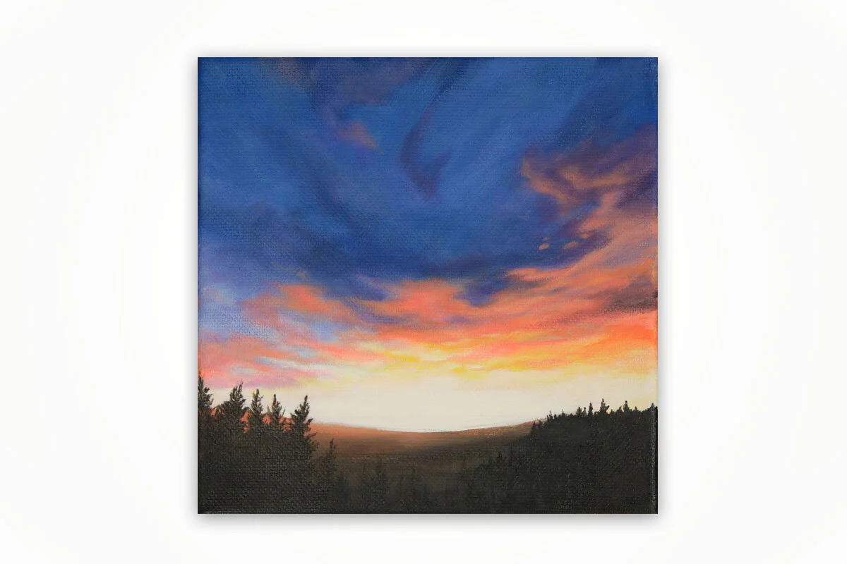 Sunset Landscape Painting