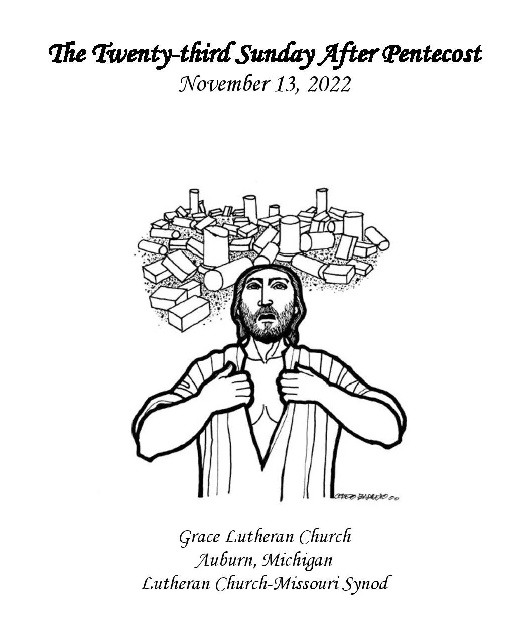Bulletin - The Twenty-third Sunday after Pentecost — Grace Lutheran Church
