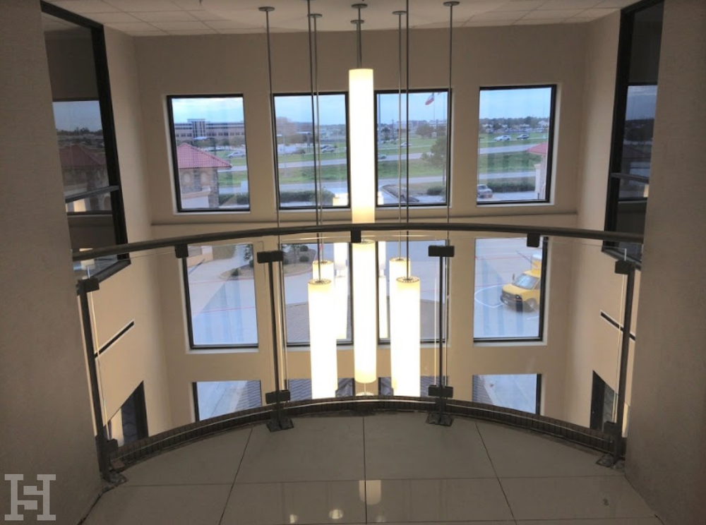 Various Curved Glass Railings — Houston Stair Company, Inc.