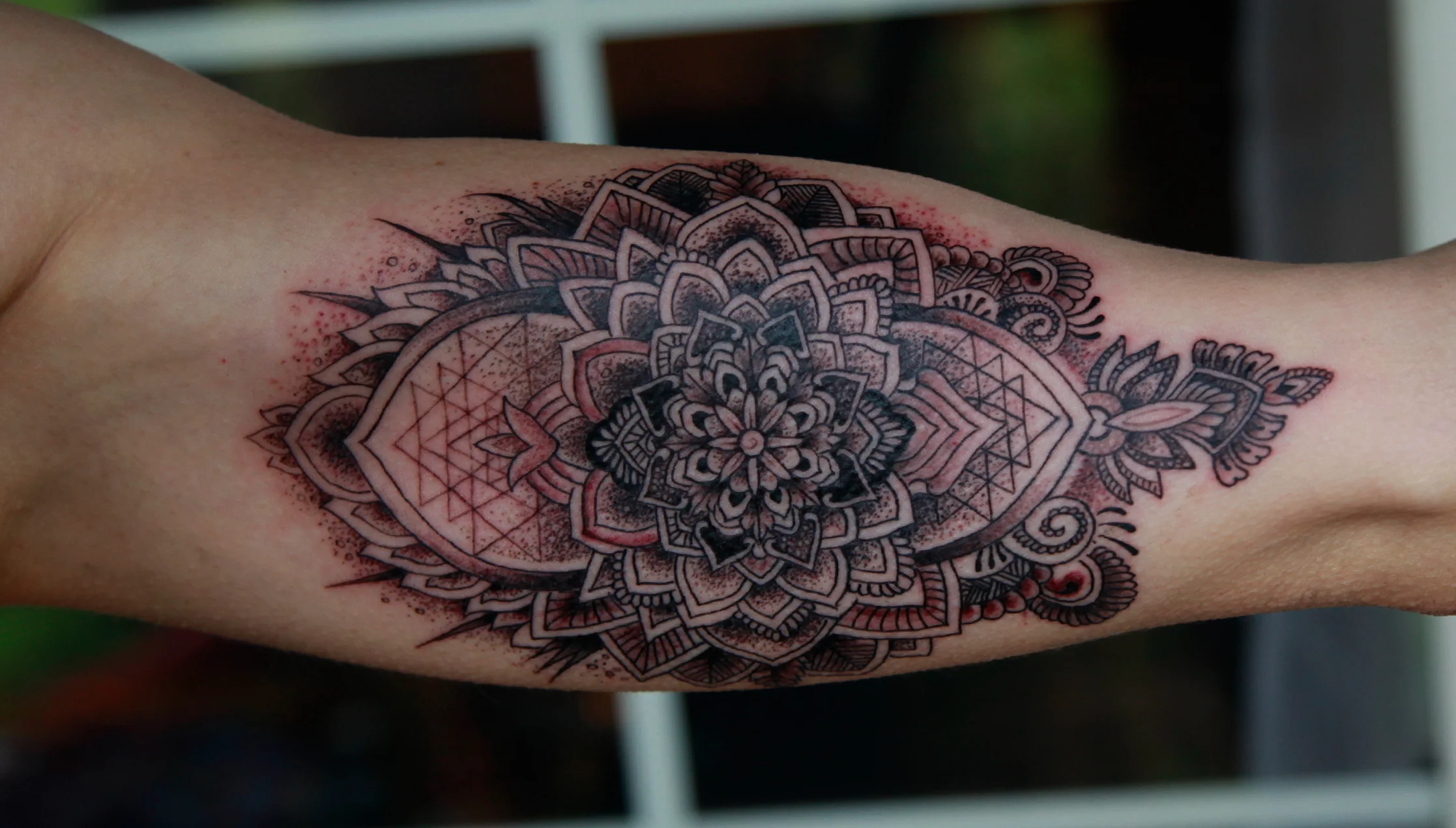 Tibetan Tattoo Flower