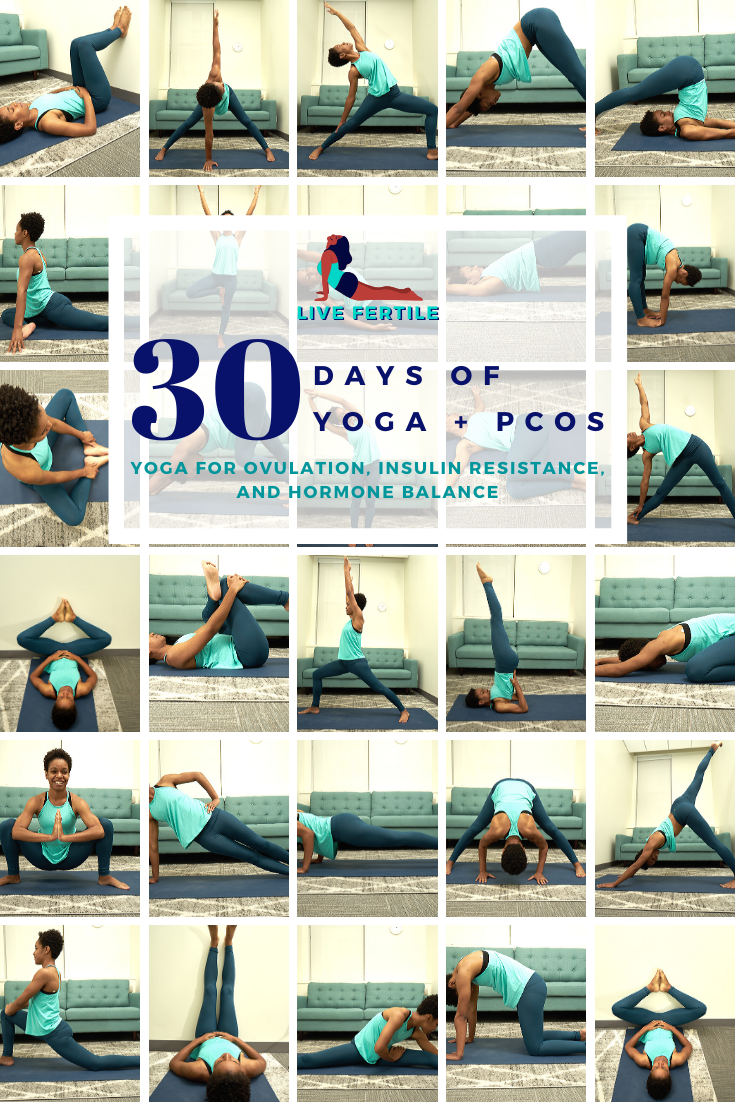 30-Days of PCOS + Yoga: Full Sequence Video — Live Fertile
