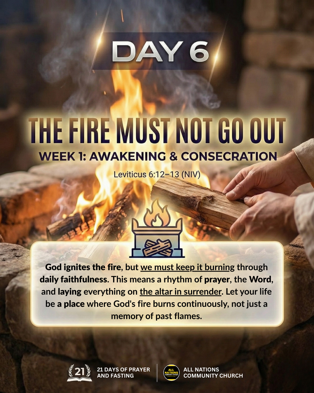 Day 6: The Fire Must Not Go Out | 21 Days of Prayer & Fasting | 2026 ...