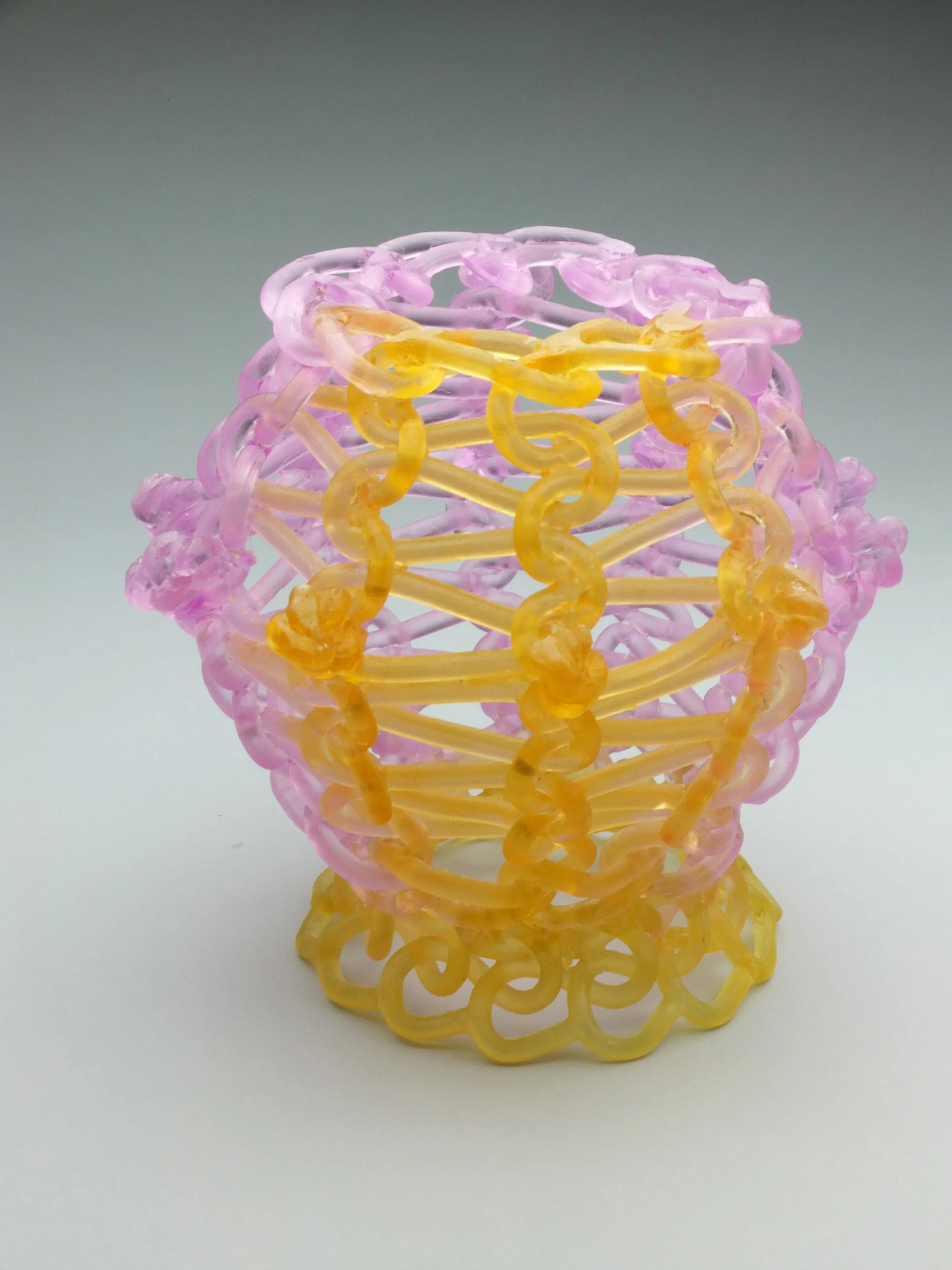 Knitted Glass Bowl - "Folly" — Carol Milne