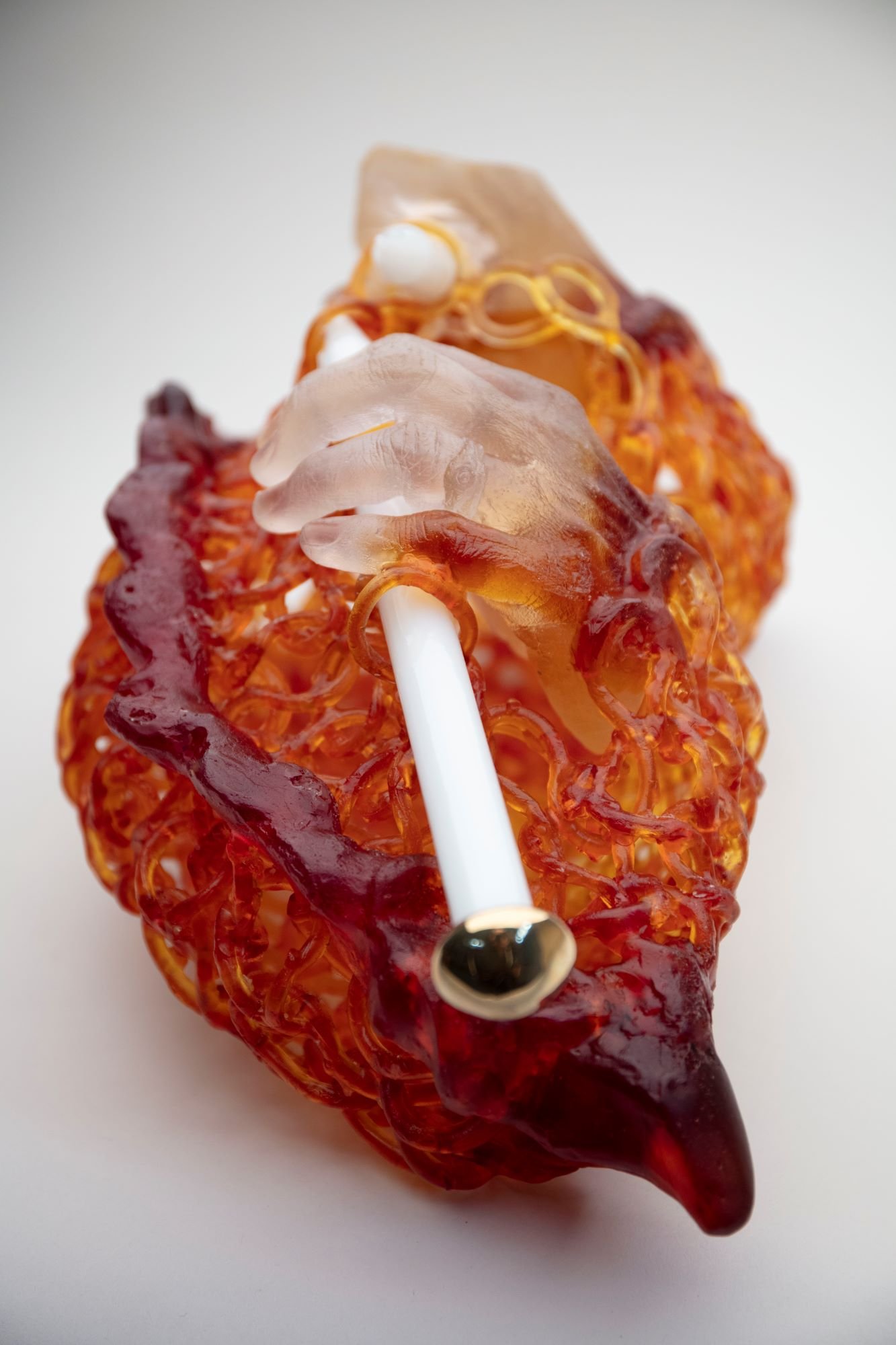 Knitted Glass Sculpture - "Dumplin'" — Carol Milne