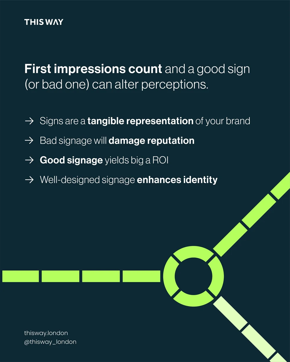 THIS WAY | London based wayfinding and signage specialists | Creative ...