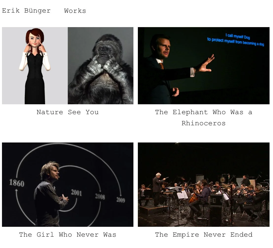 Erik Bünger: The Mime and The Ape — AUDIORAMA
