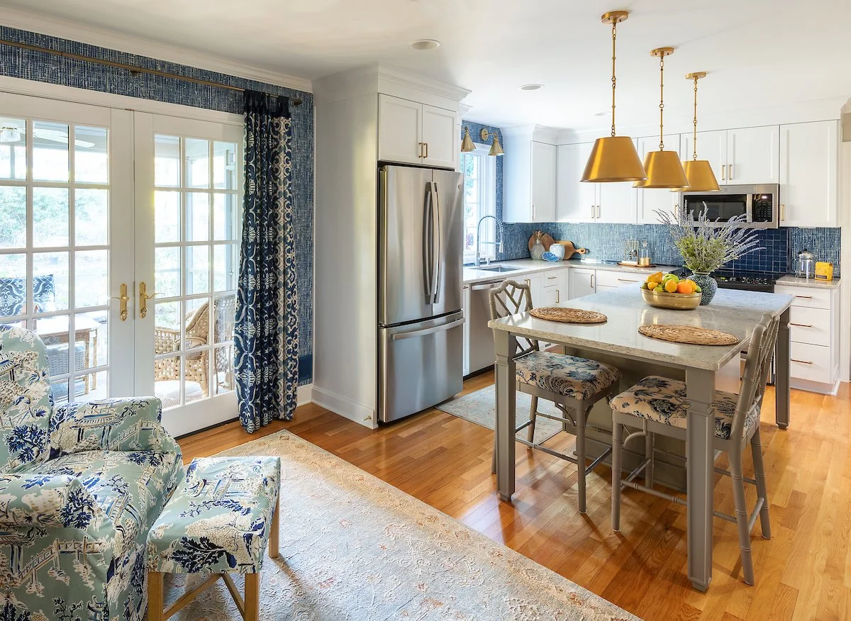 Bright & Blue Kitchen In Stratford Hills — Custom Kitchens