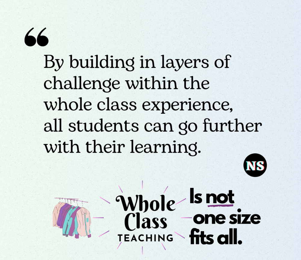 Whole class teaching is not one size fits all — Dr Nathaniel Swain