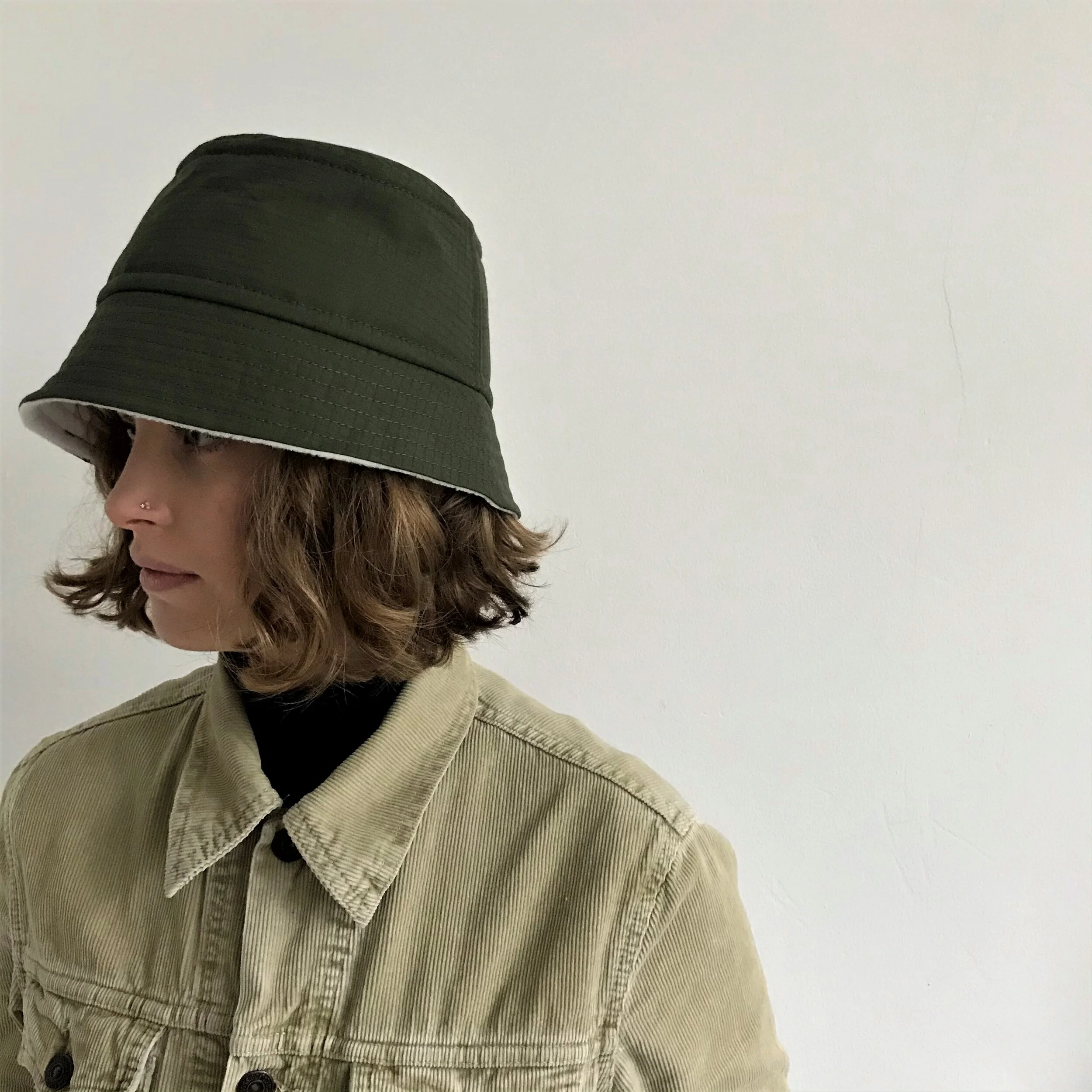 Khaki bucket hat — Cup + Cloth