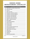 A Checklist for Making Green Home Improvements — The Gold Hive