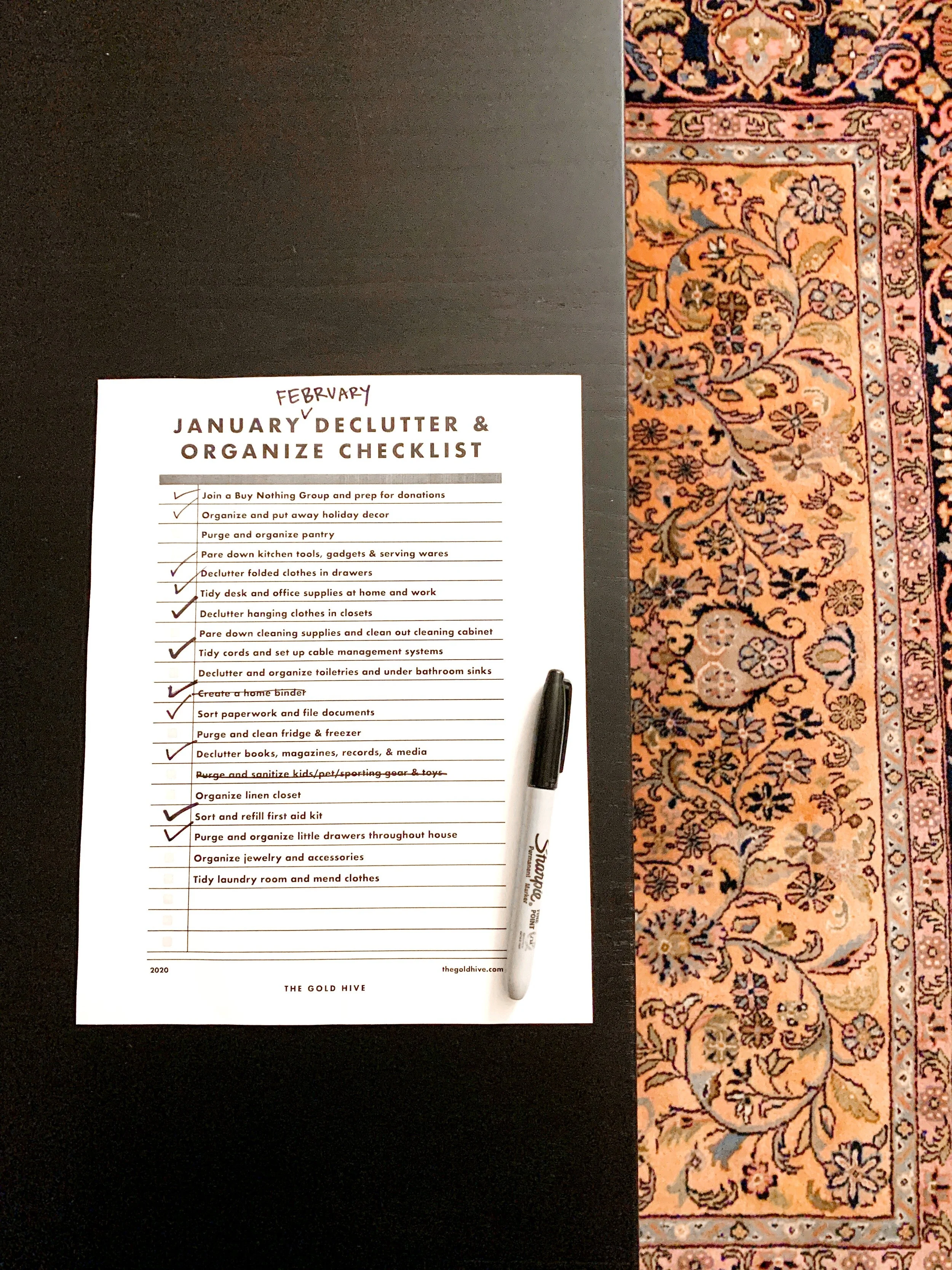 How Did The January Declutter and Organization Challenge Go? — The Gold ...