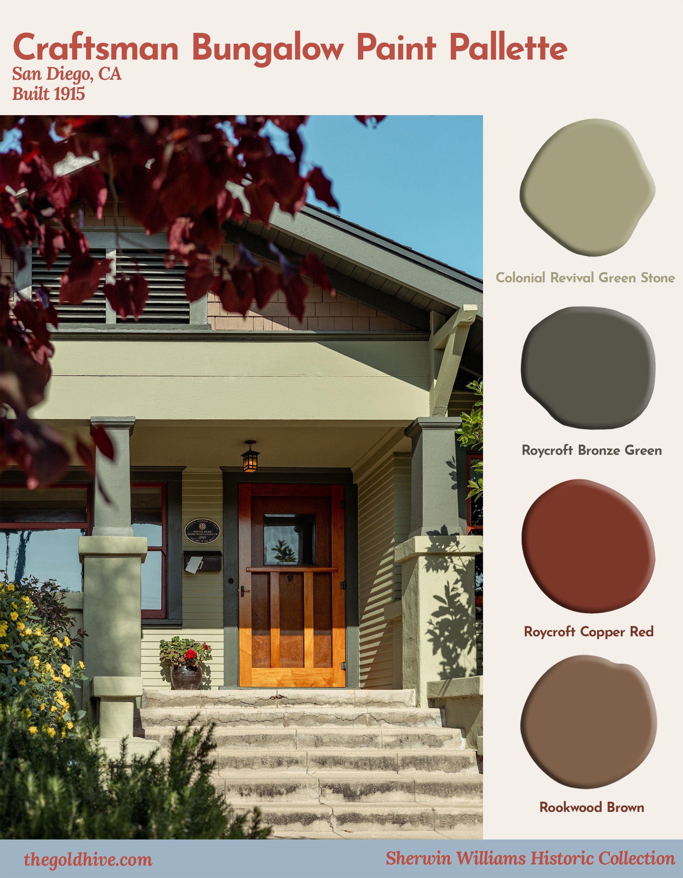 Craftsman House Color Combinations