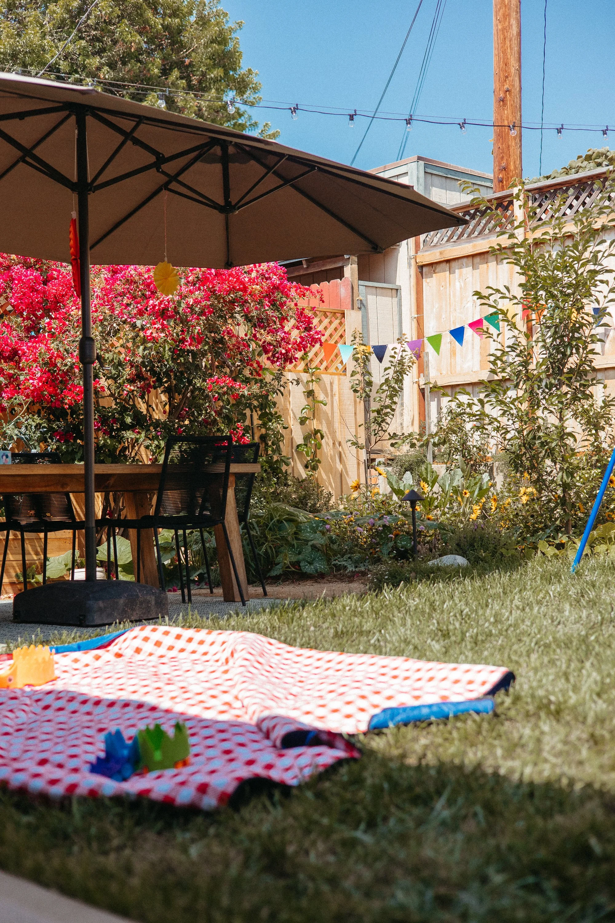 Margot's First Birthday - A Small Backyard Affair — The Gold Hive