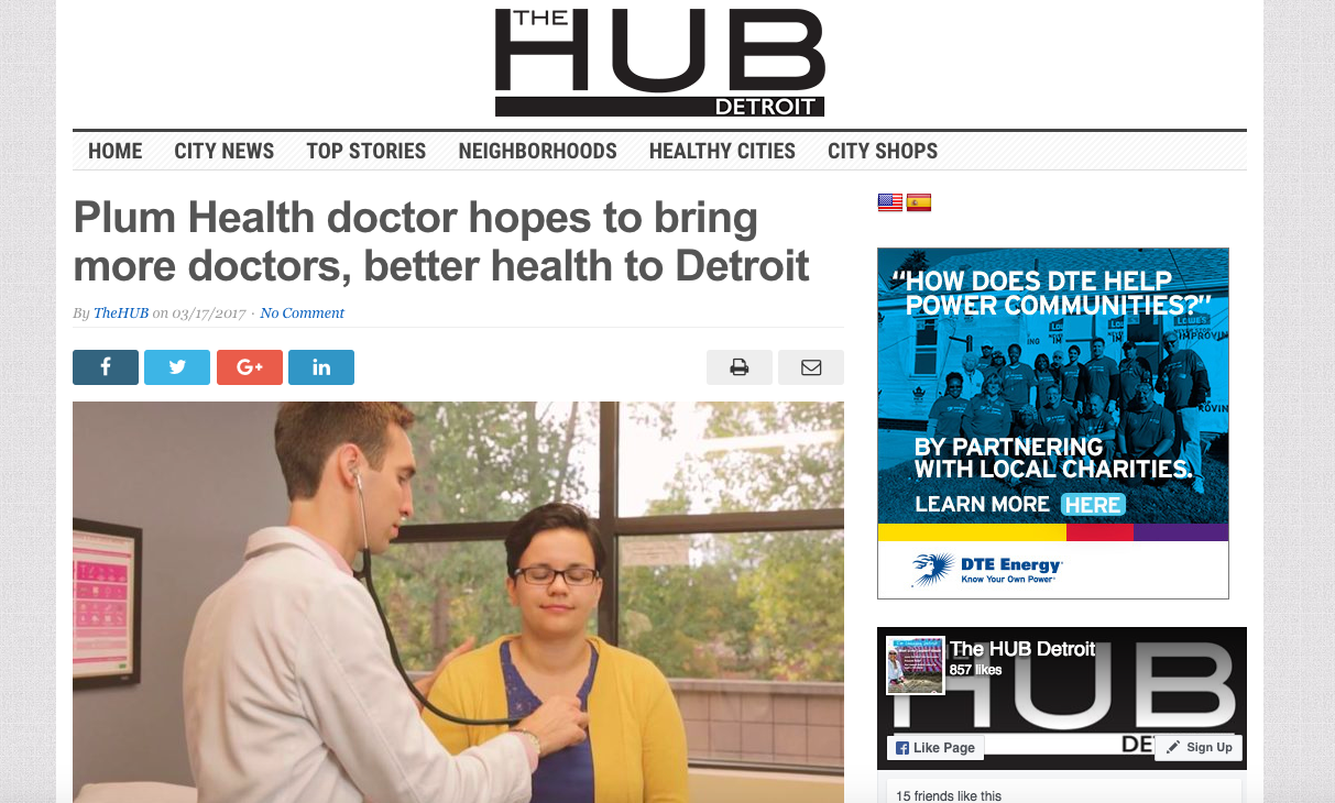 Plum Health DPC Featured in The HUB Detroit — Plum Health - Direct ...