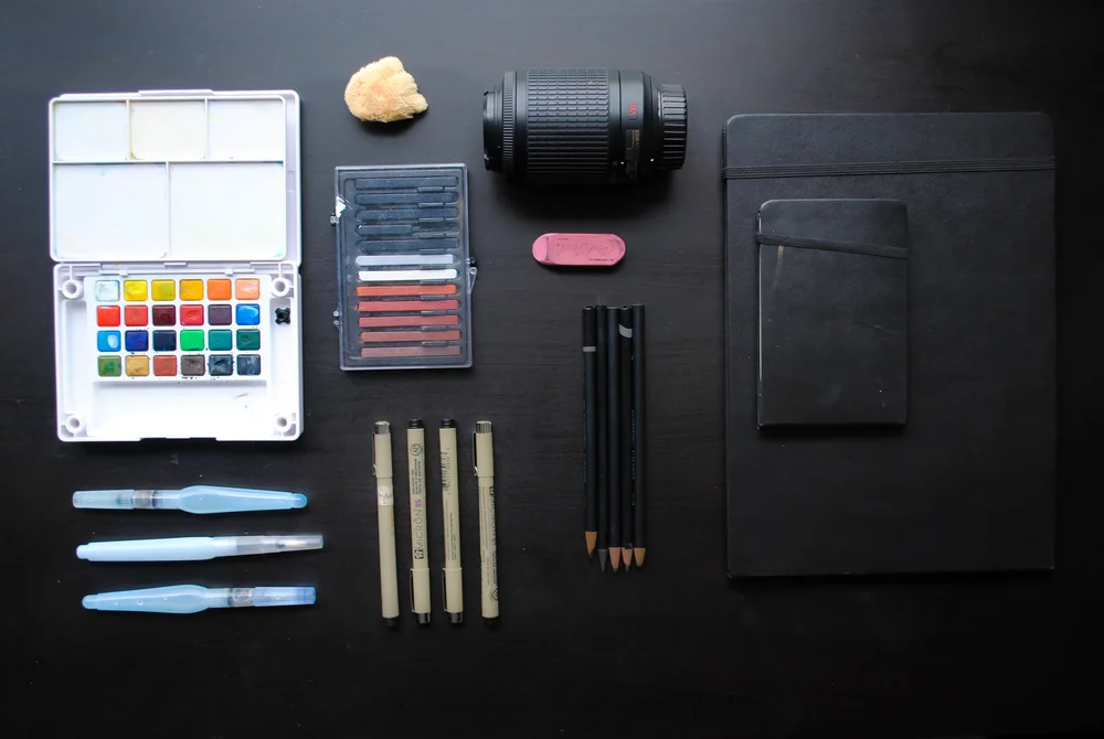 Inside An Artists' Bag: Travel Supplies For Artists — S.Rueter Art ...