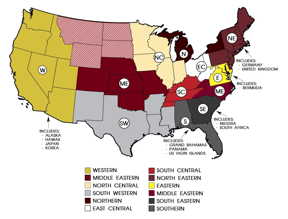 Provincial territories — DETROIT ALUMNI CHAPTER