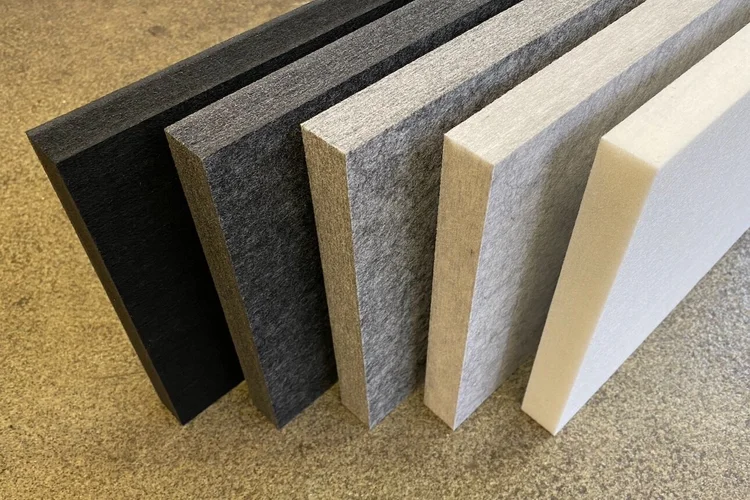 Akustikplatten Rohmaterial aus PET Recycling - ab Lager Schweiz