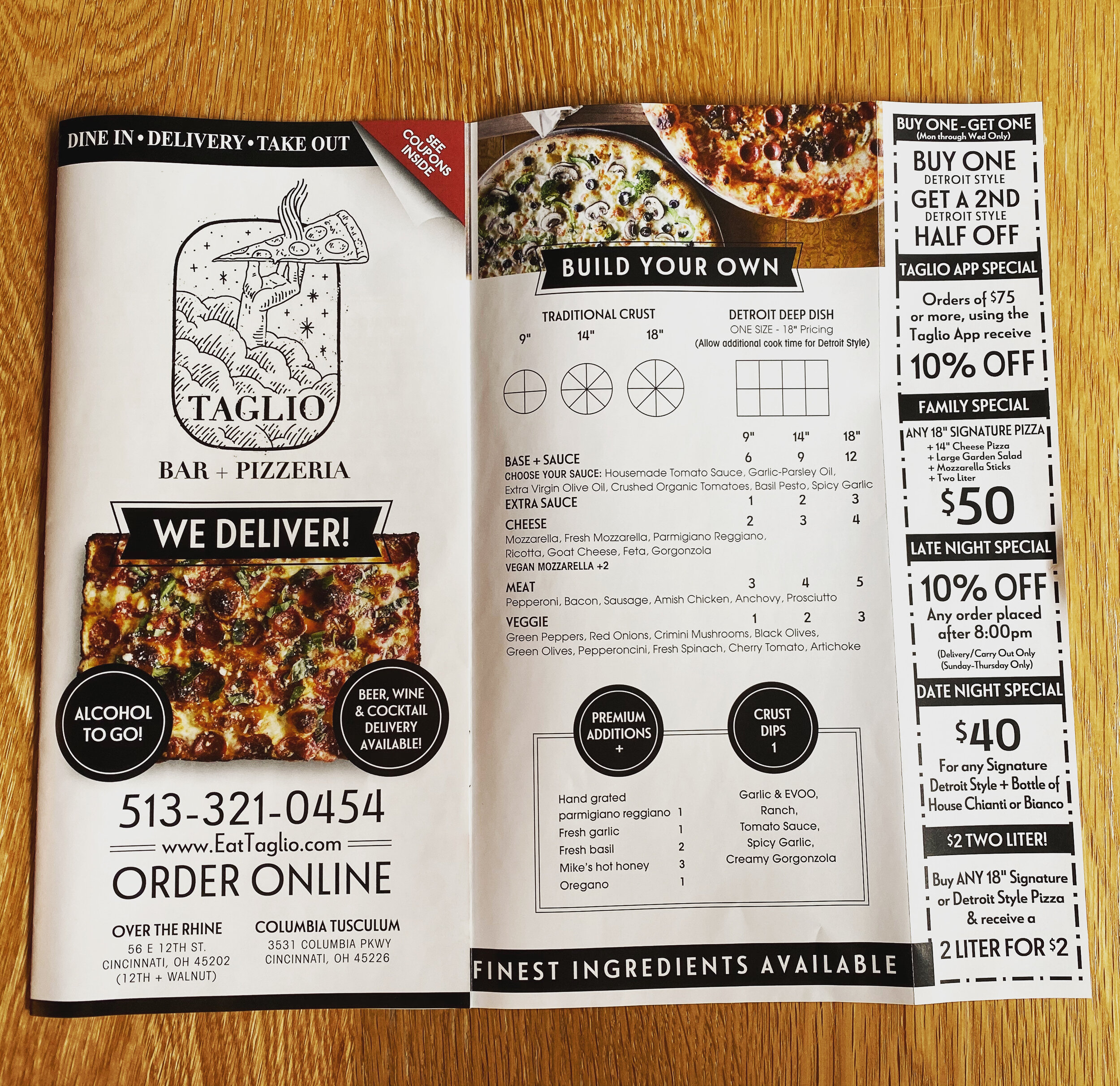 NEWS — TAGLIO BAR + PIZZERIA