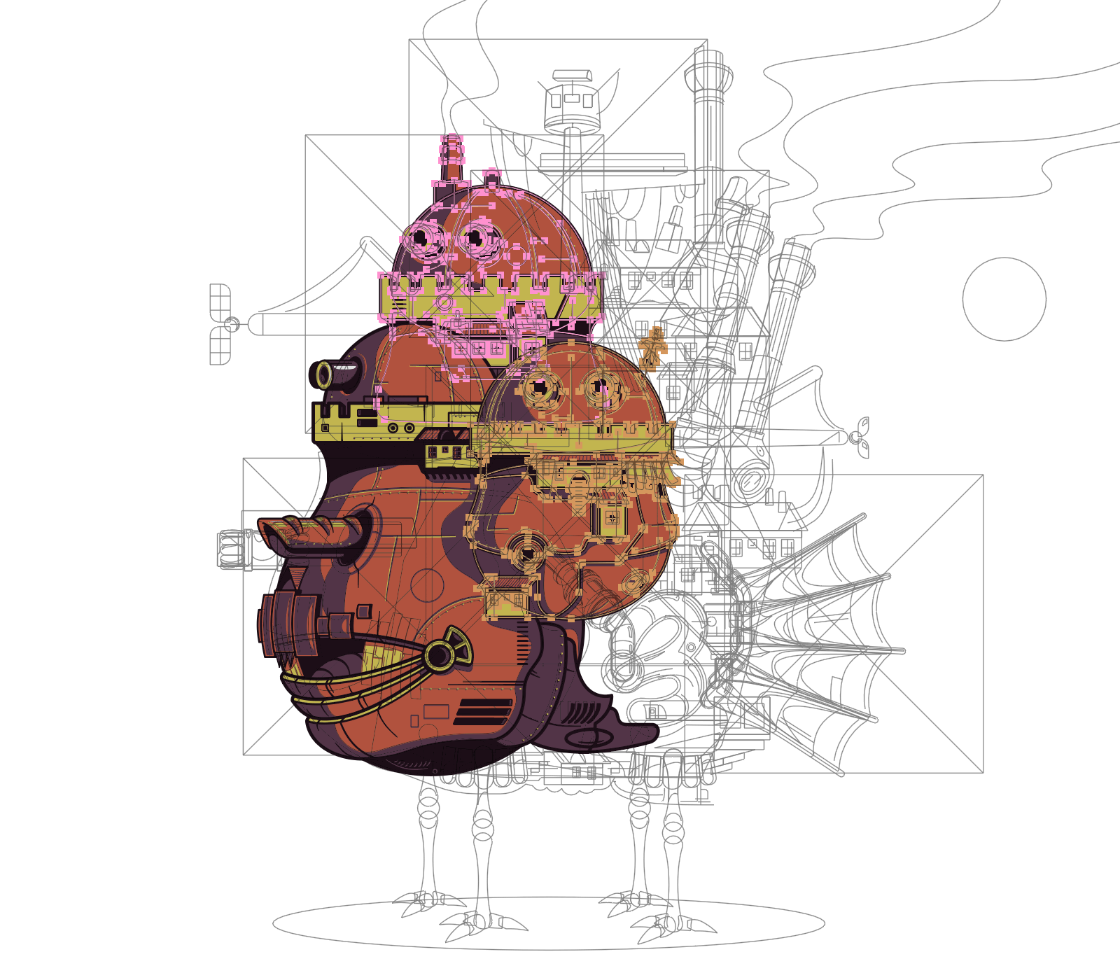 Howl's Moving Castle Animated Illustration — Mattgyver