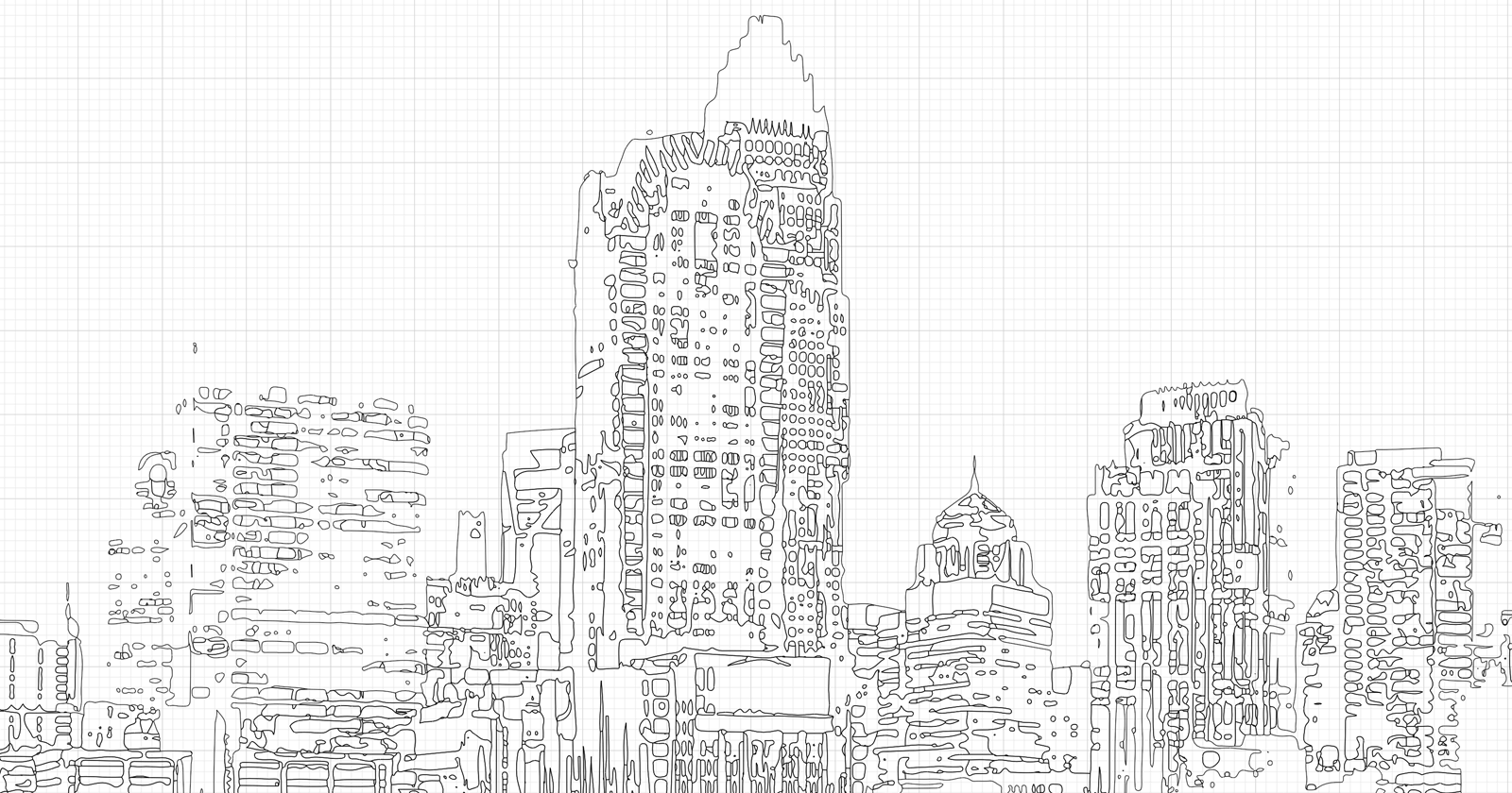 Synthwave Pixel Art Skyline — Mattgyver