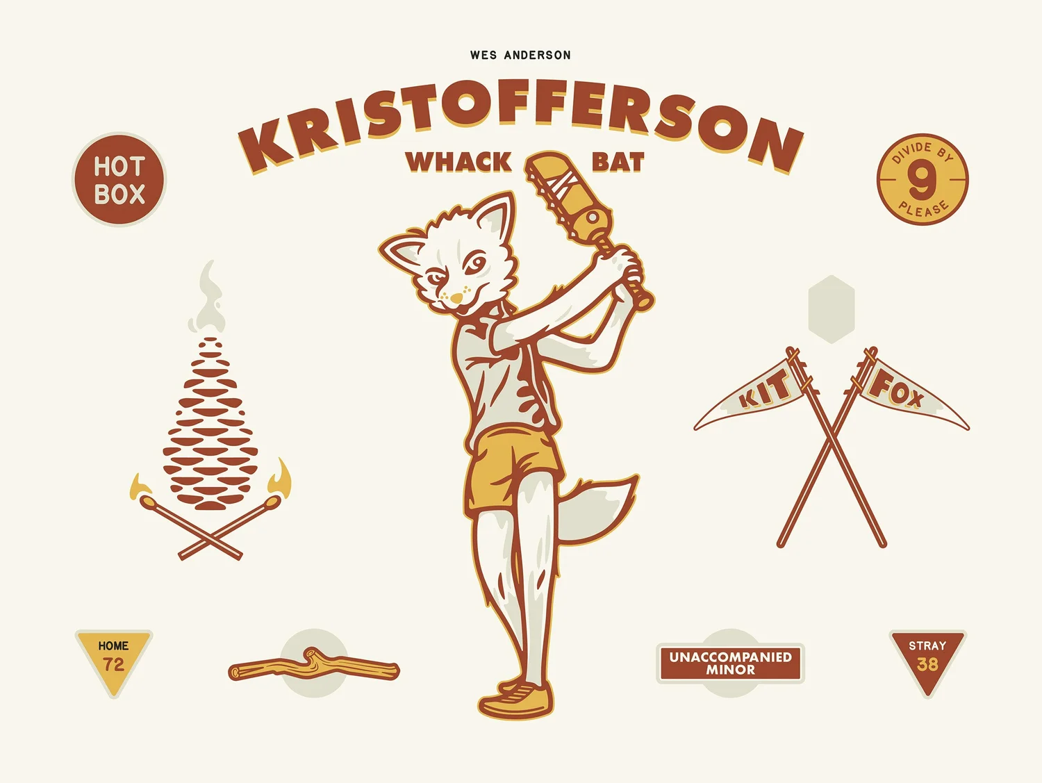 Kristofferson Whack Bat Illustration — Mattgyver