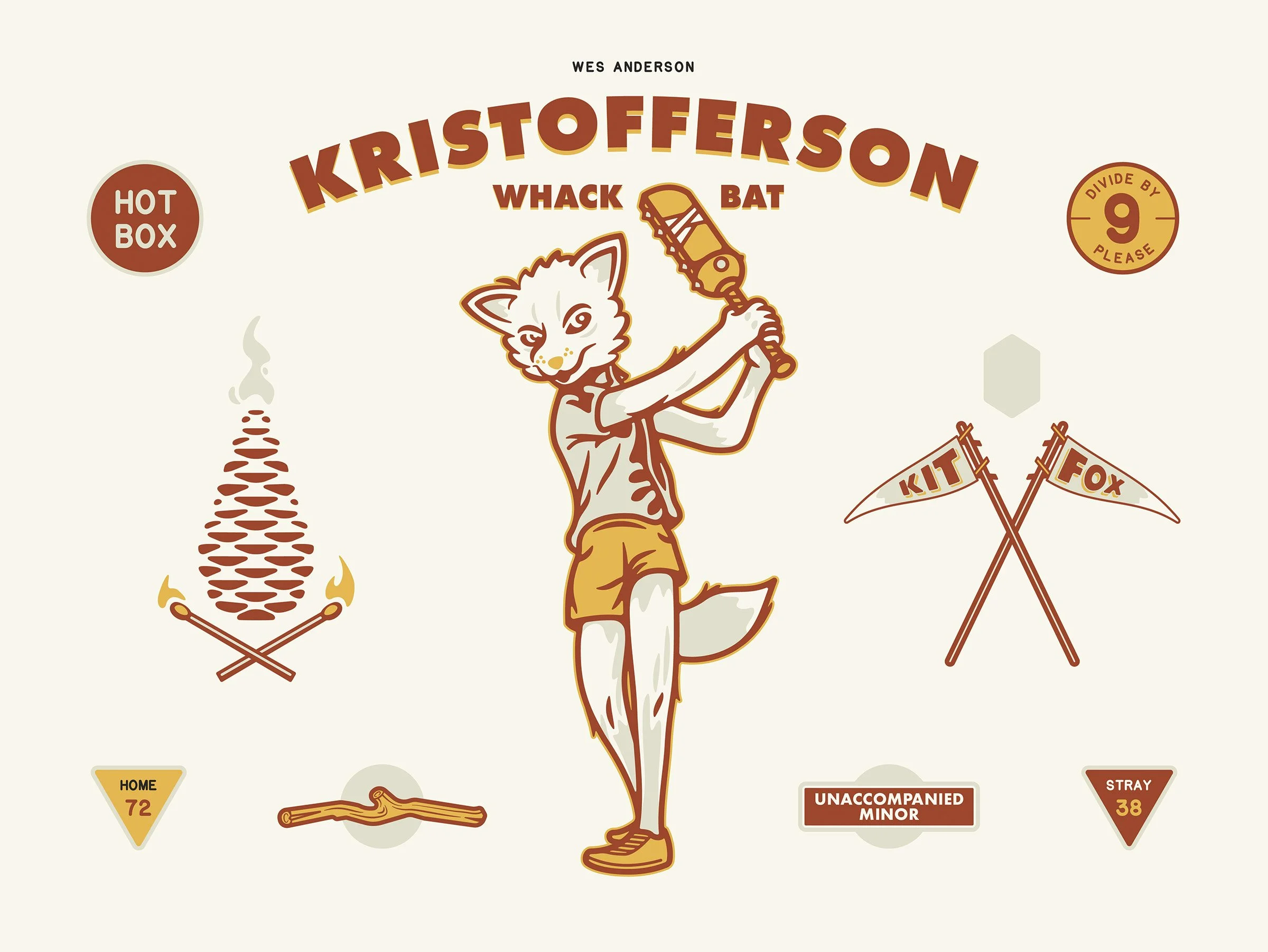Kristofferson Whack Bat Illustration — Mattgyver