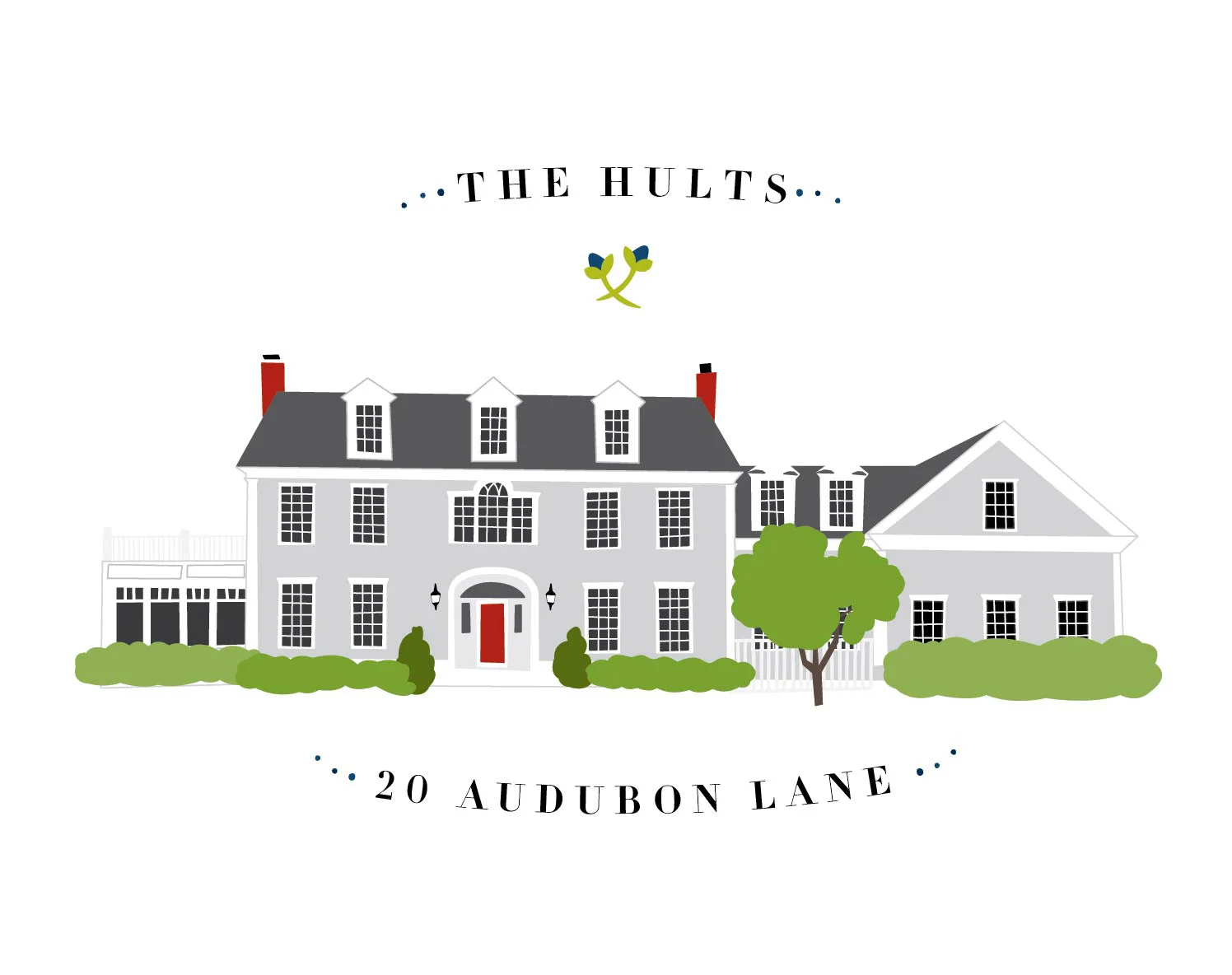 Custom House Portrait Illustrations — JPress Designs