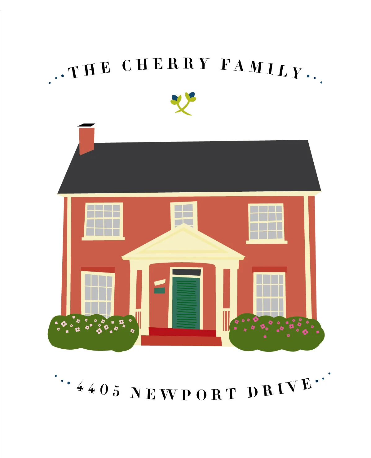 Custom House Portrait Illustrations — JPress Designs