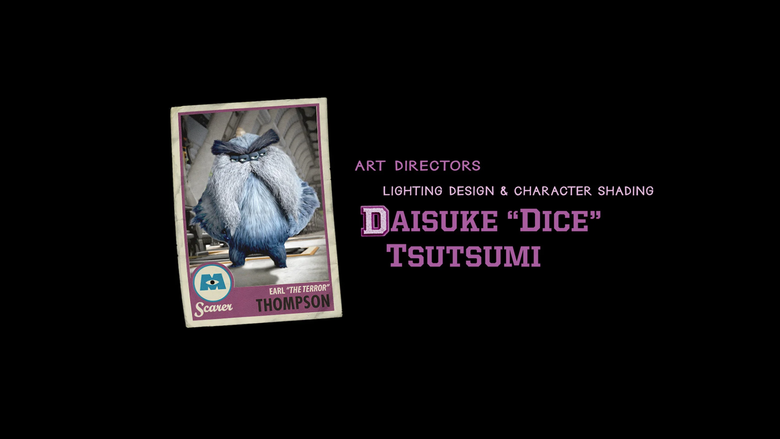 Monsters University End Credits Susan Bradley Design
