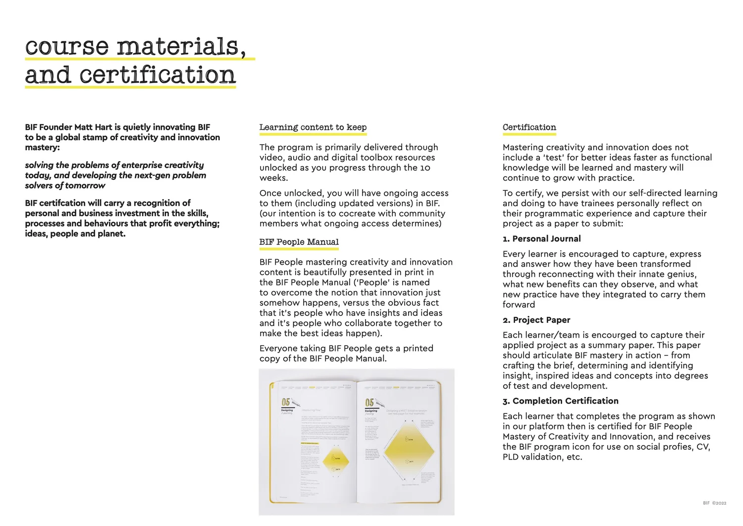 The BIF People Program - Enrol now — BetterIdeasFaster