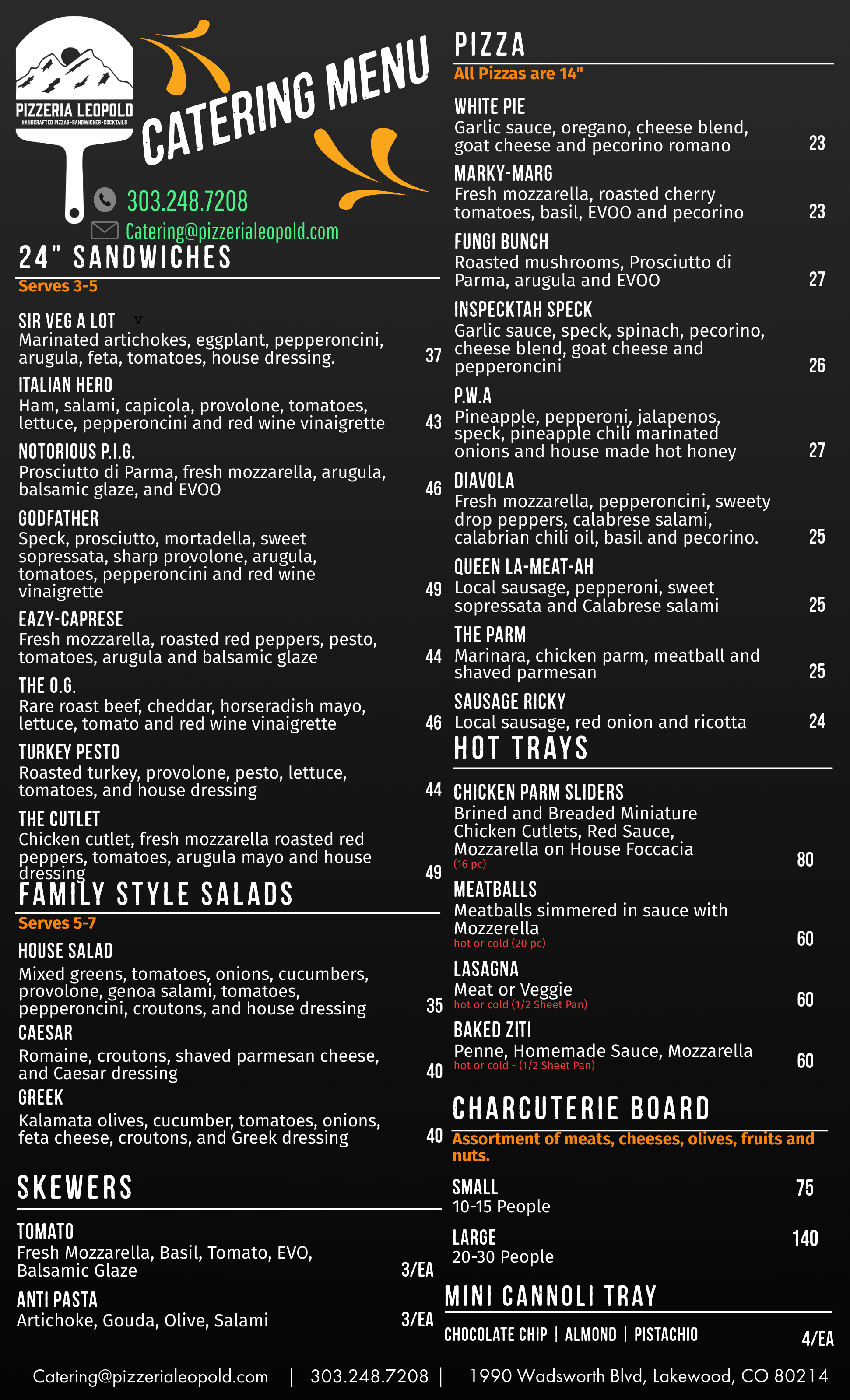 Catering — Pizzeria Leopold